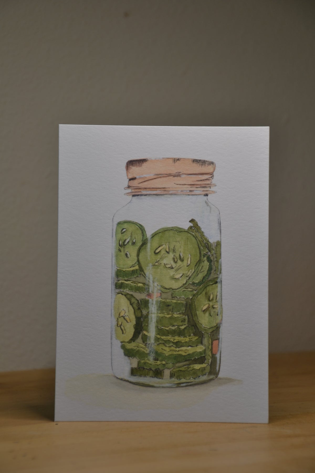 Pickle Postcard– Bear on Paper