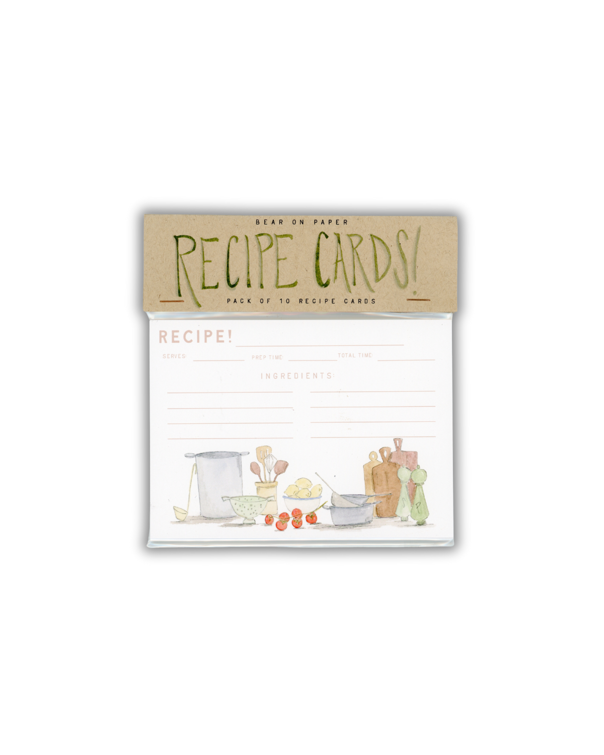 Cooking Recipe Cards– Bear on Paper