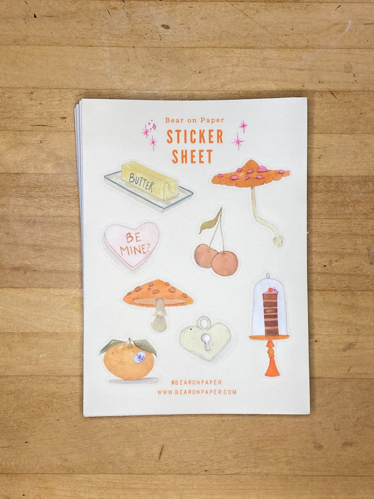 BOP sticker sheet!– Bear on Paper